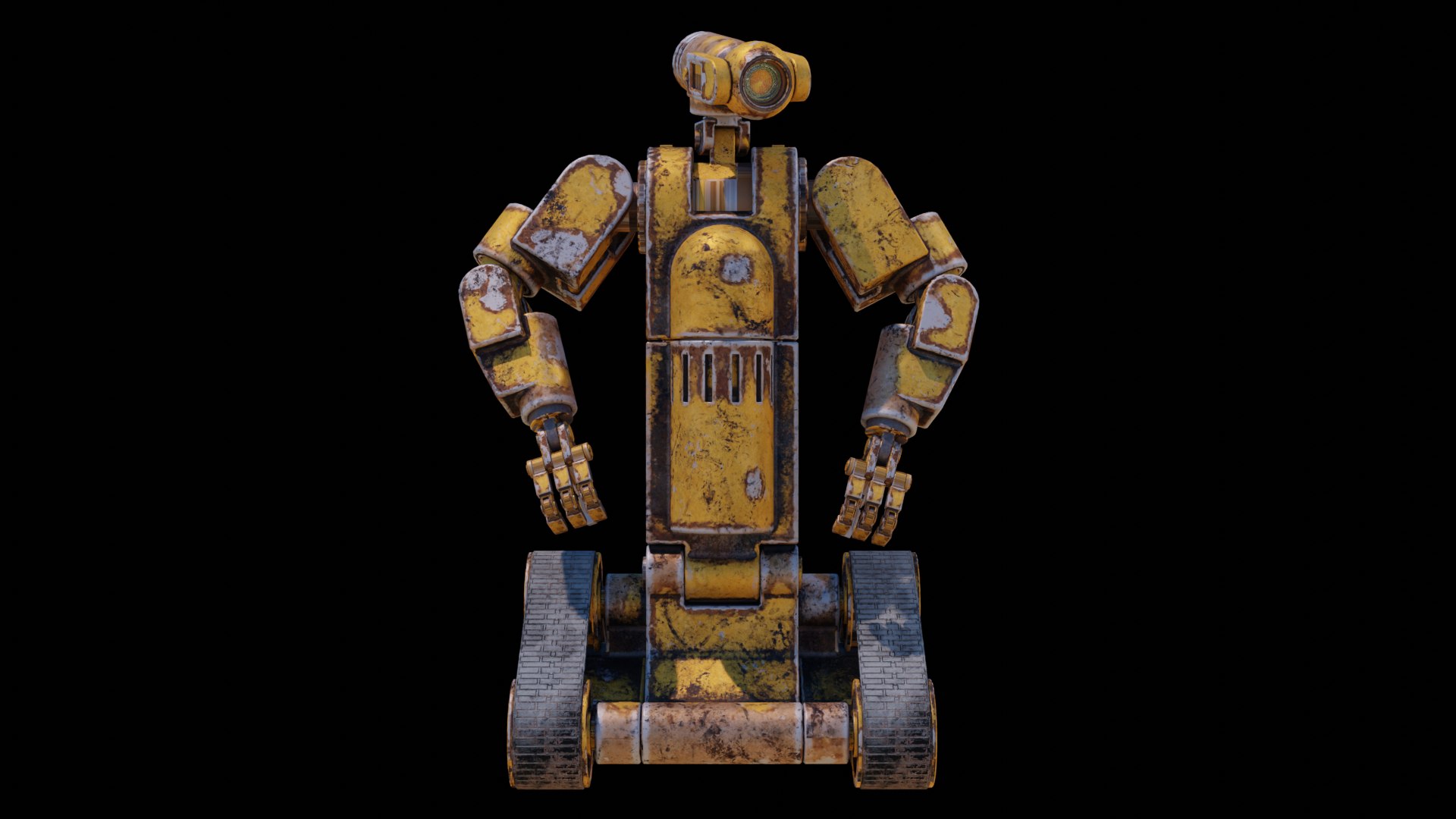 Rusty Robot Model - TurboSquid 2243487
