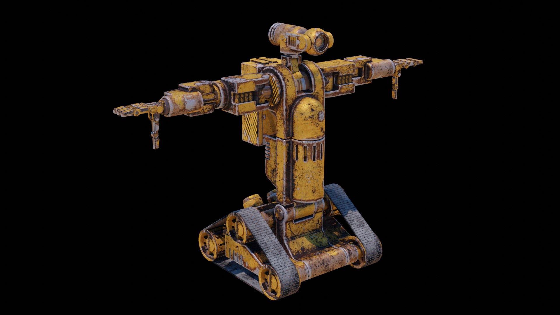 Rusty Robot Model - TurboSquid 2243487