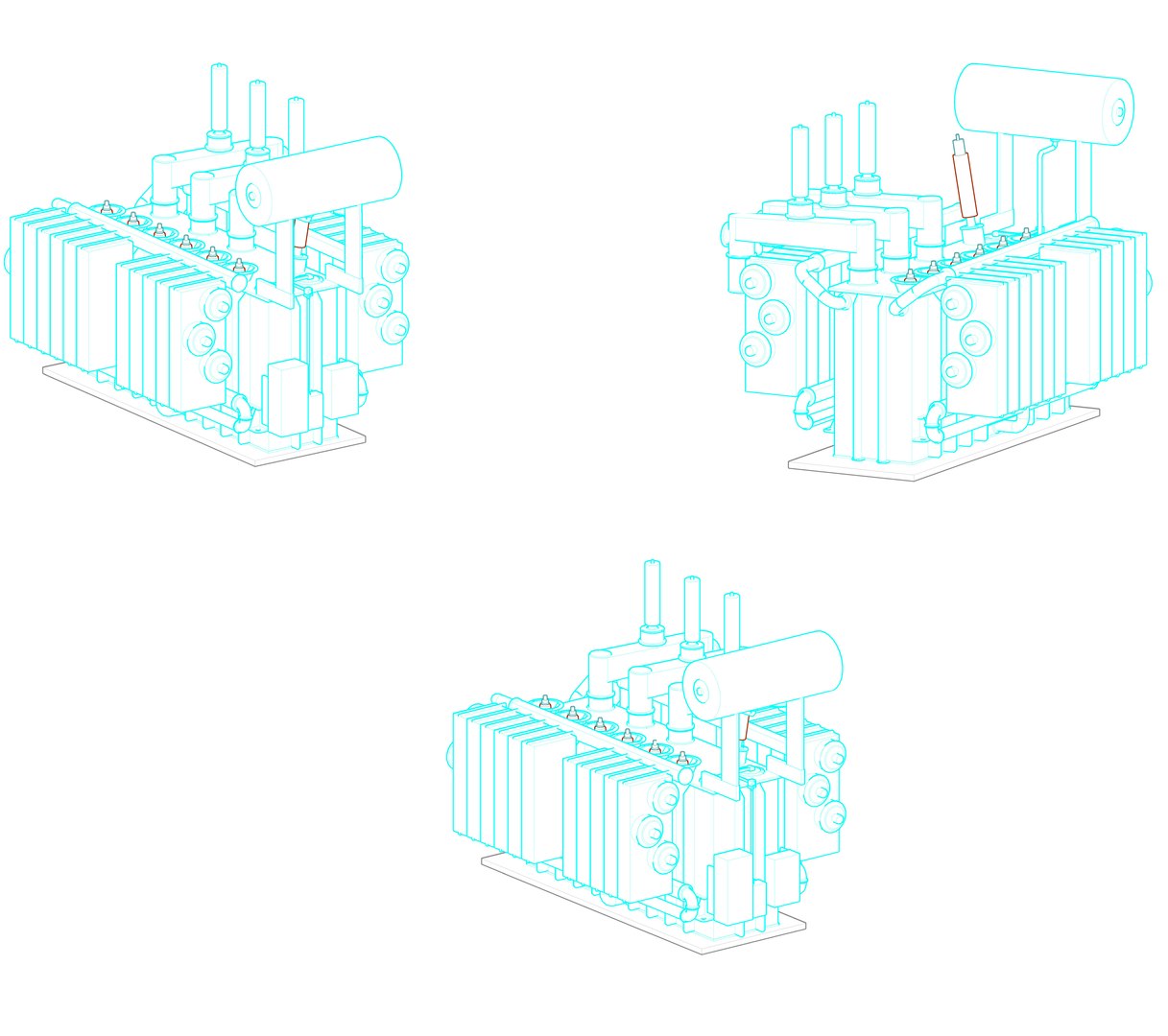 Power Transformer 3D Model - TurboSquid 2039694