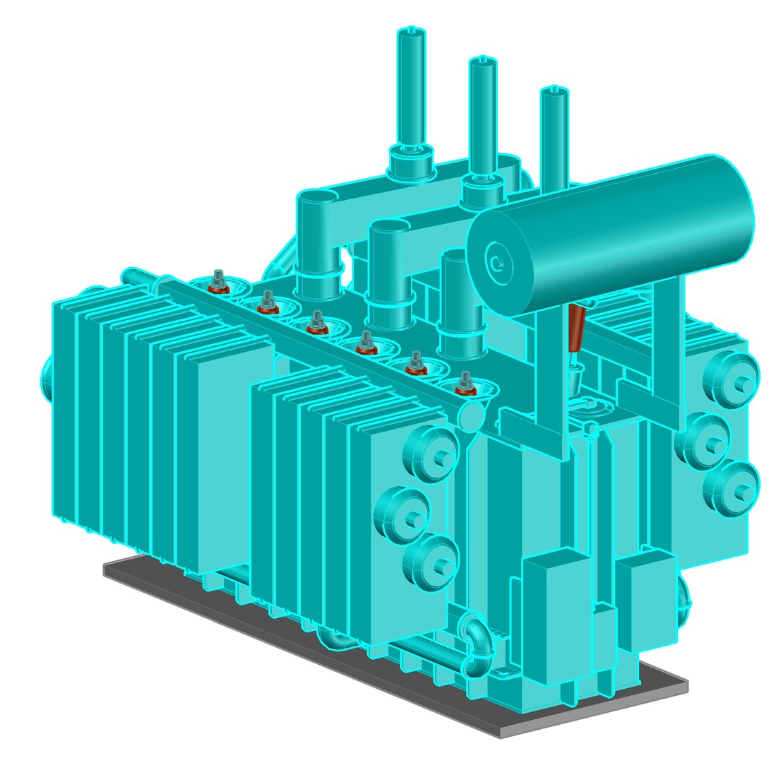 Power Transformer 3D Model - TurboSquid 2039694