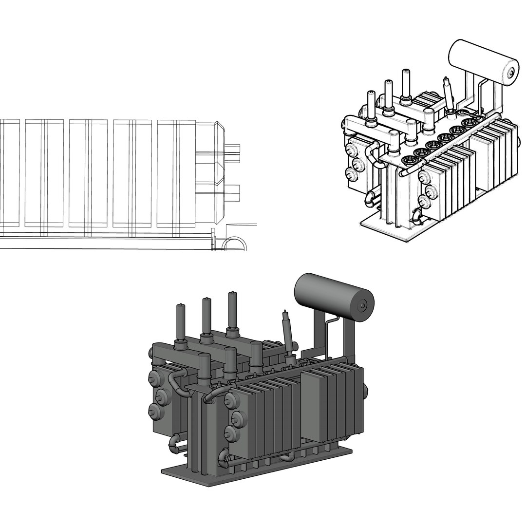 Power Transformer 3D Model - TurboSquid 2039694