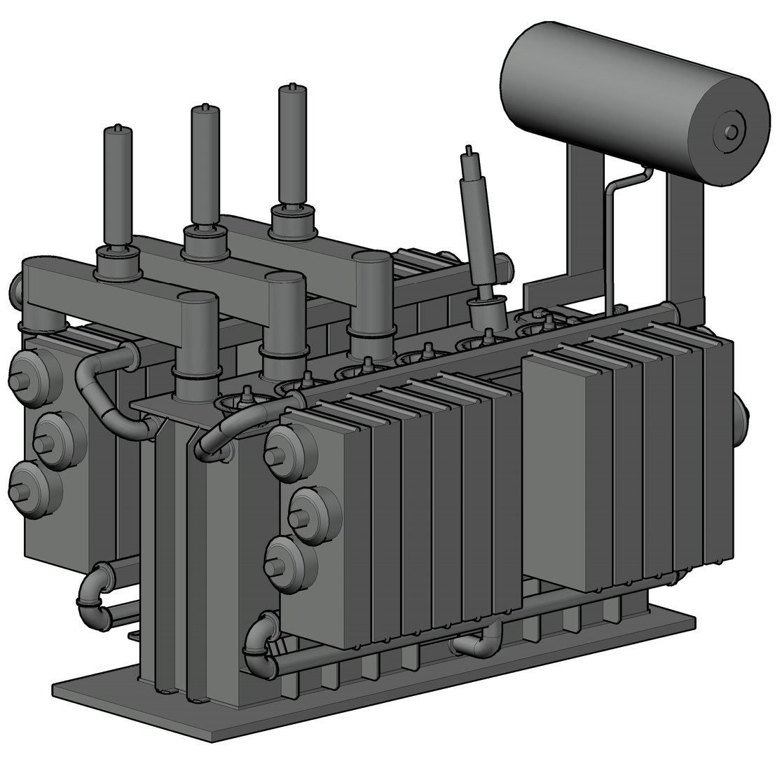 Power Transformer 3D Model - TurboSquid 2039694