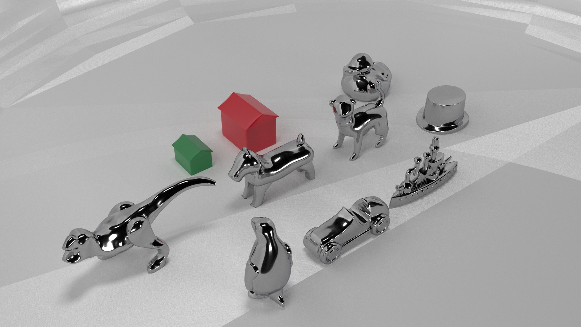 3D Monopoly Game Board Pieces - TurboSquid 2241717