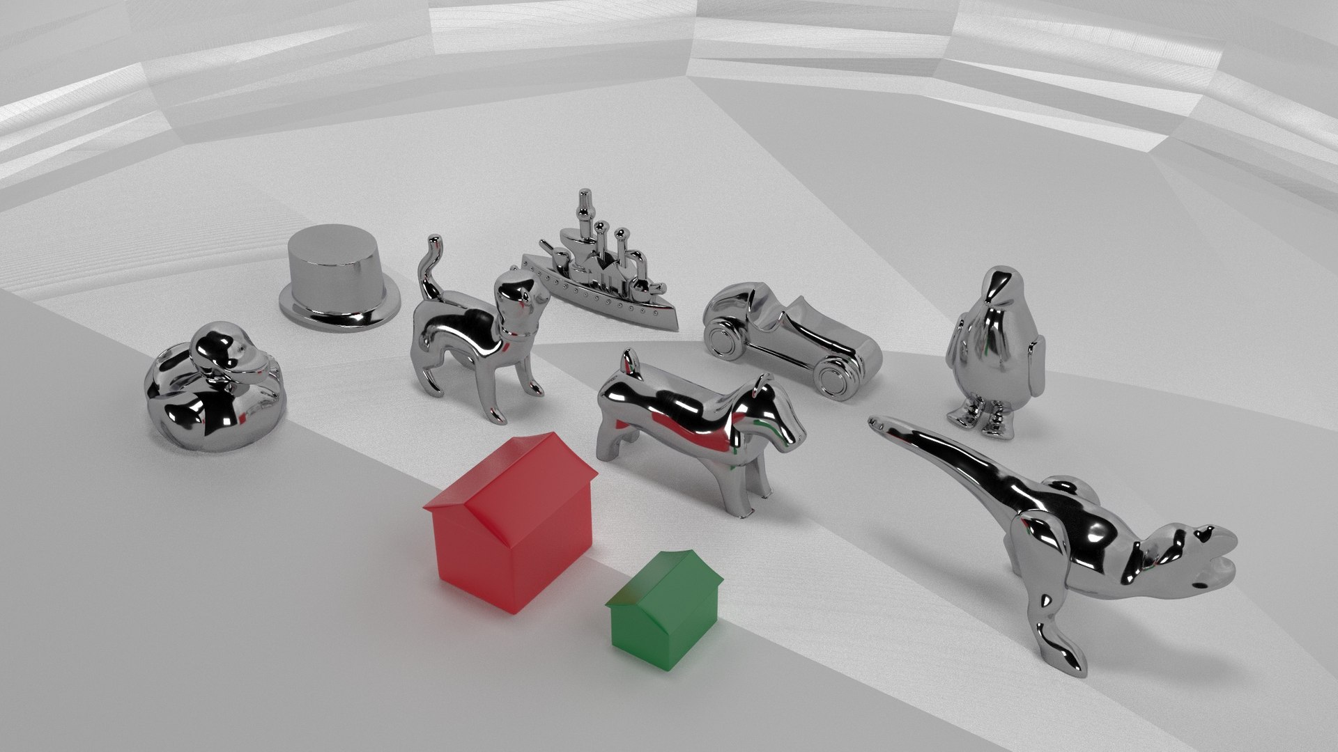 3D Monopoly Game Board Pieces - TurboSquid 2241717