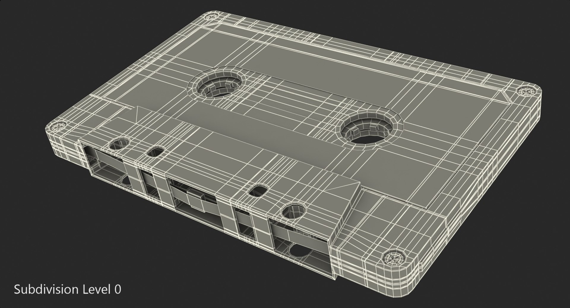 3D Cassette Tape Model - TurboSquid 1253310