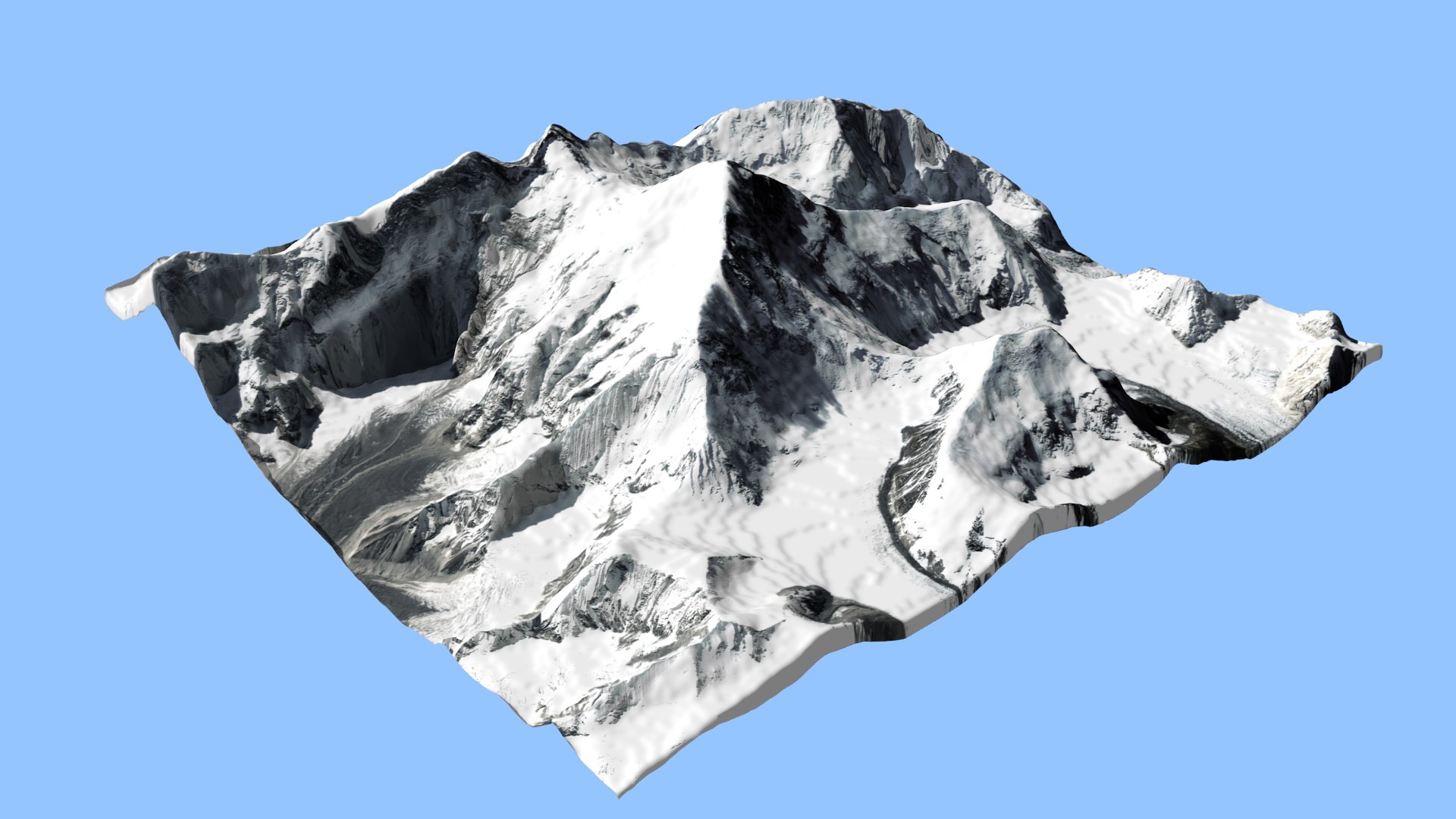 3D Model Landscape Mount Everest - TurboSquid 1489386