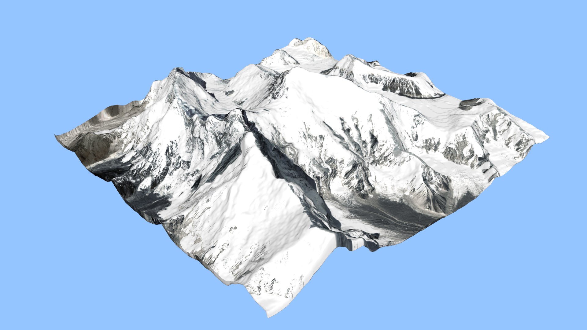3D Model Landscape Mount Everest - TurboSquid 1489386