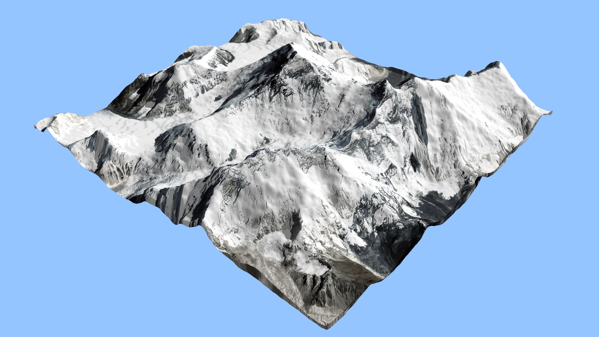 3D Model Landscape Mount Everest - TurboSquid 1489386