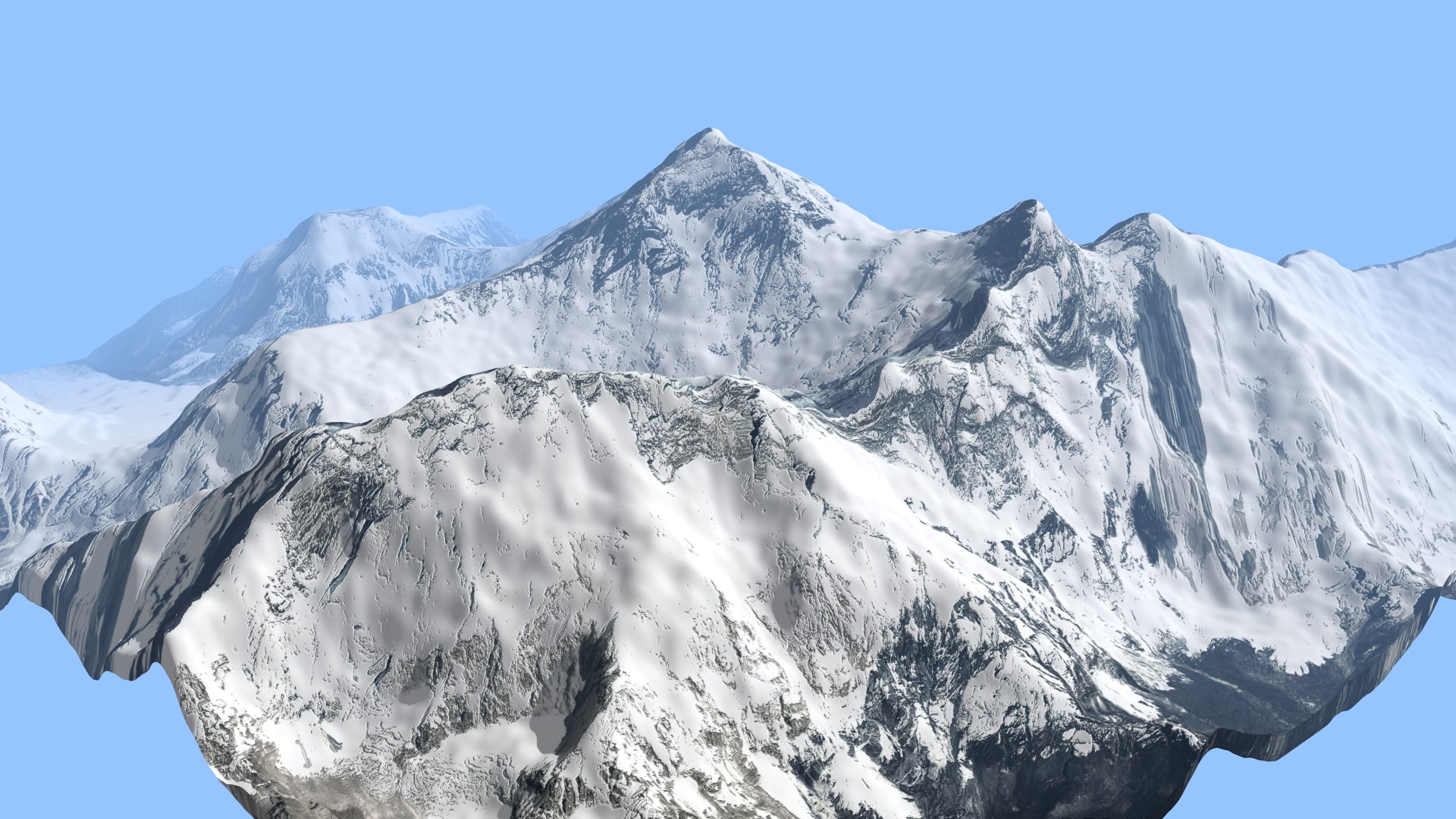 3D Model Landscape Mount Everest - TurboSquid 1489386