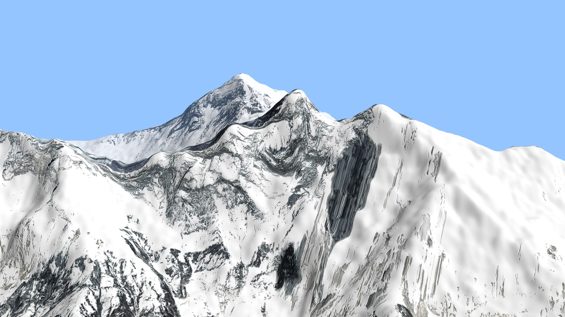 3D Model Landscape Mount Everest - TurboSquid 1489386