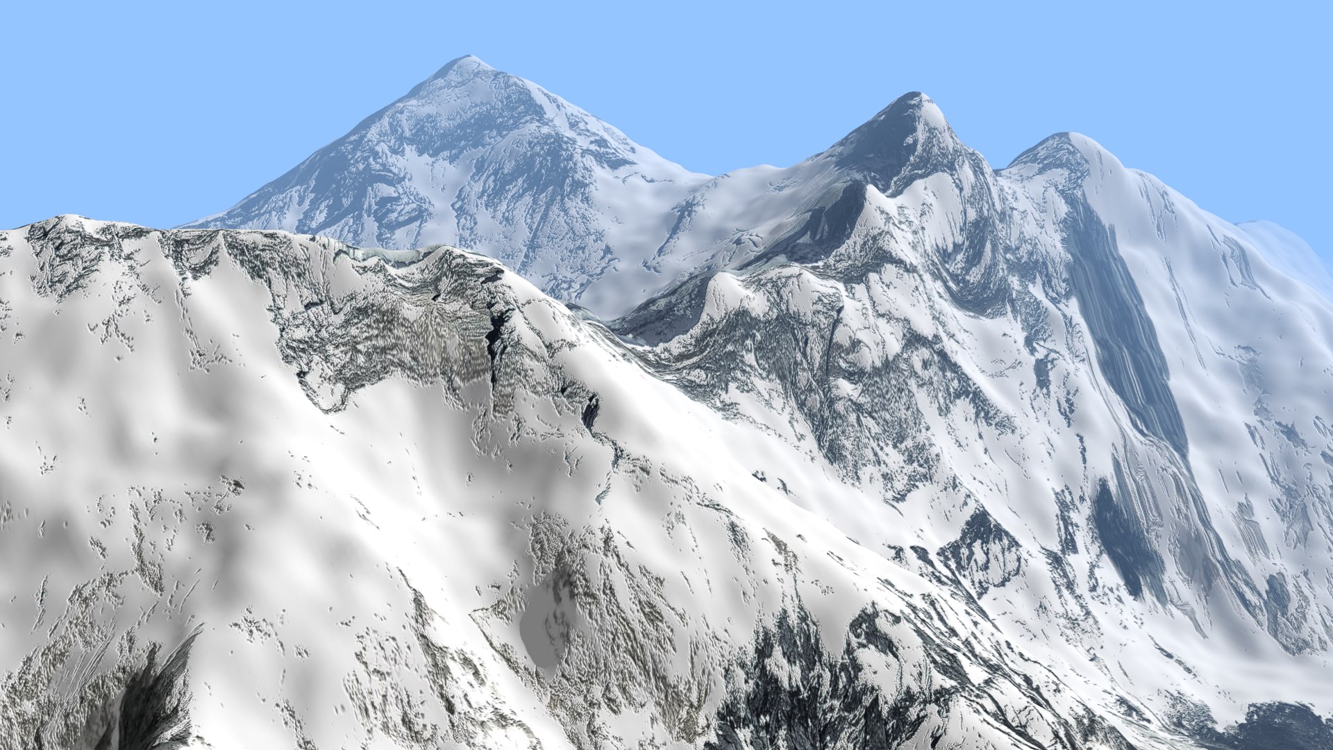 3D Model Landscape Mount Everest - TurboSquid 1489386