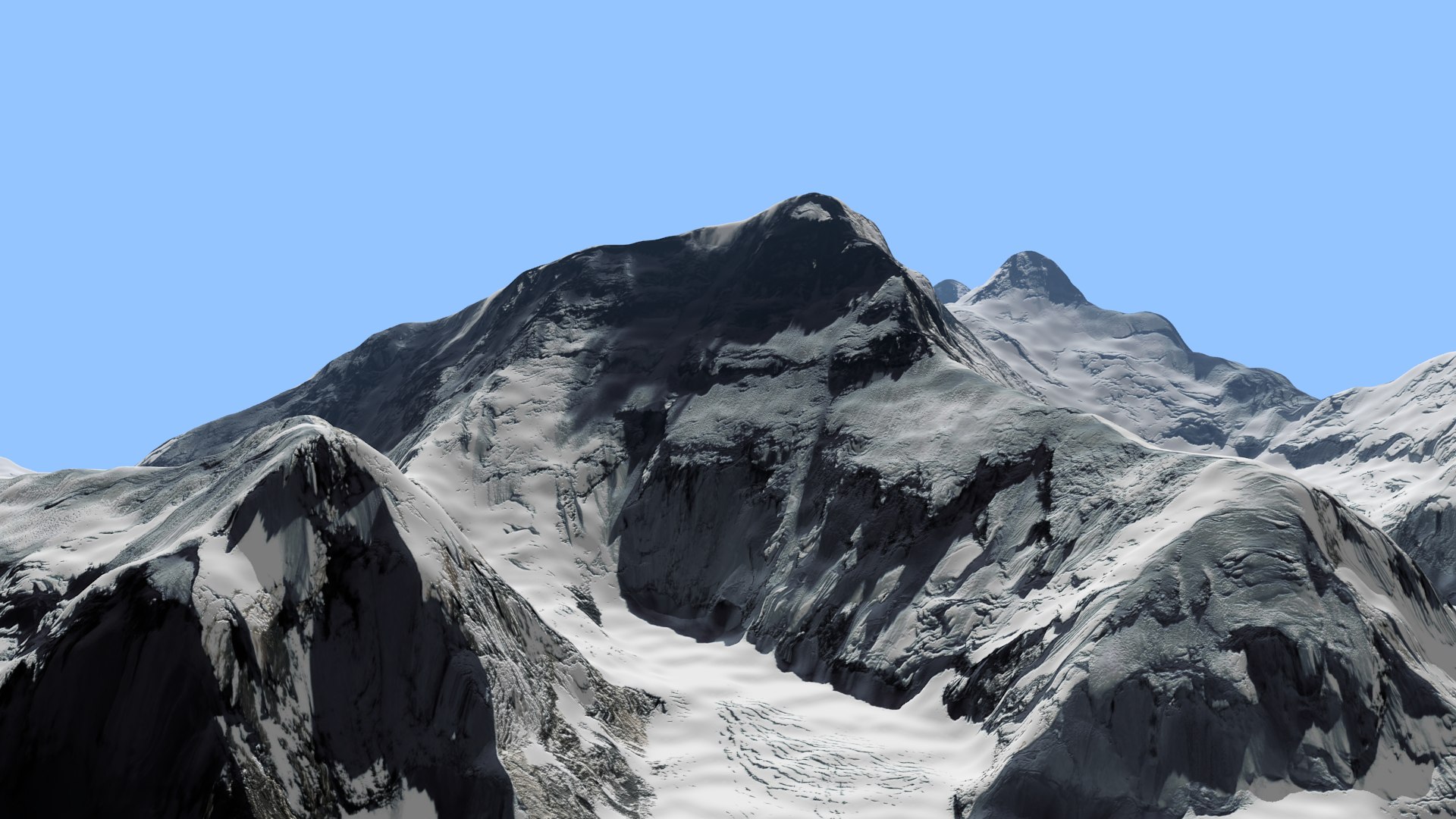 3D Model Landscape Mount Everest - TurboSquid 1489386