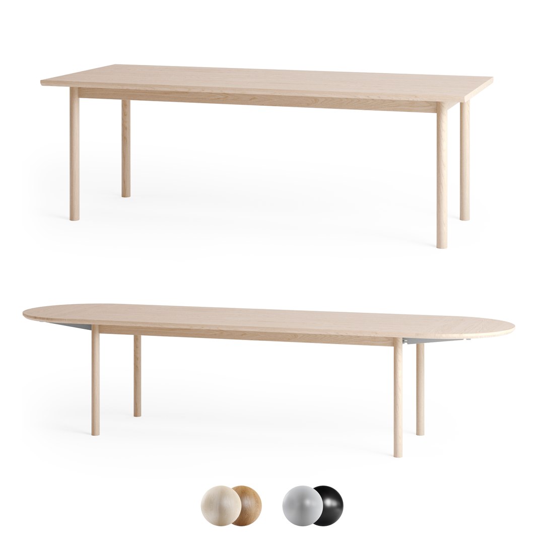 3D Model Bolia Dining Table Track1 - TurboSquid 2144194