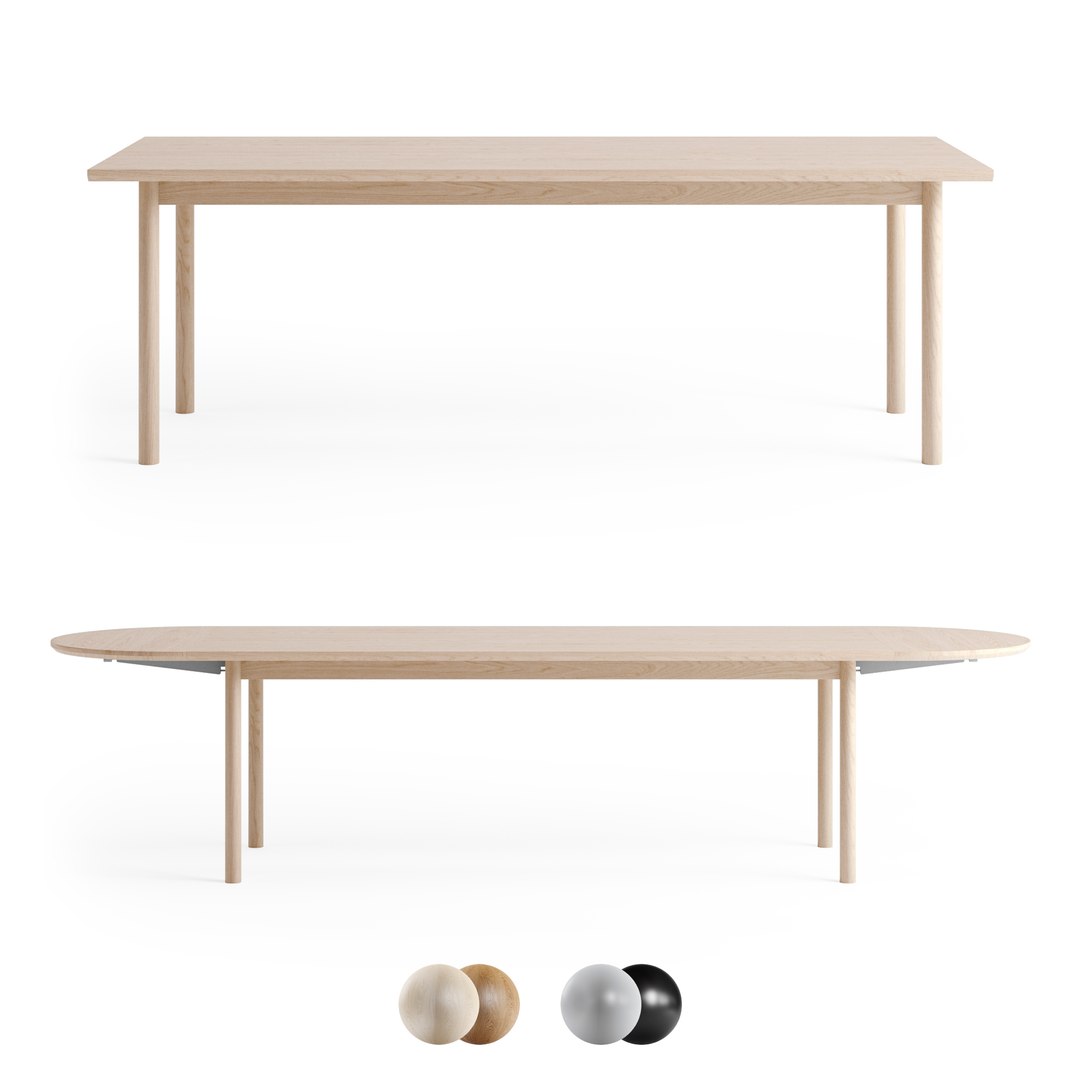 3D Model Bolia Dining Table Track1 - TurboSquid 2144194