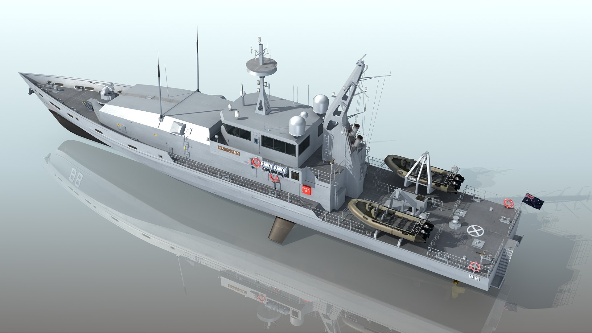 HMAS Maitland P88 Royal Australian Navy Patrol Boat model - TurboSquid ...