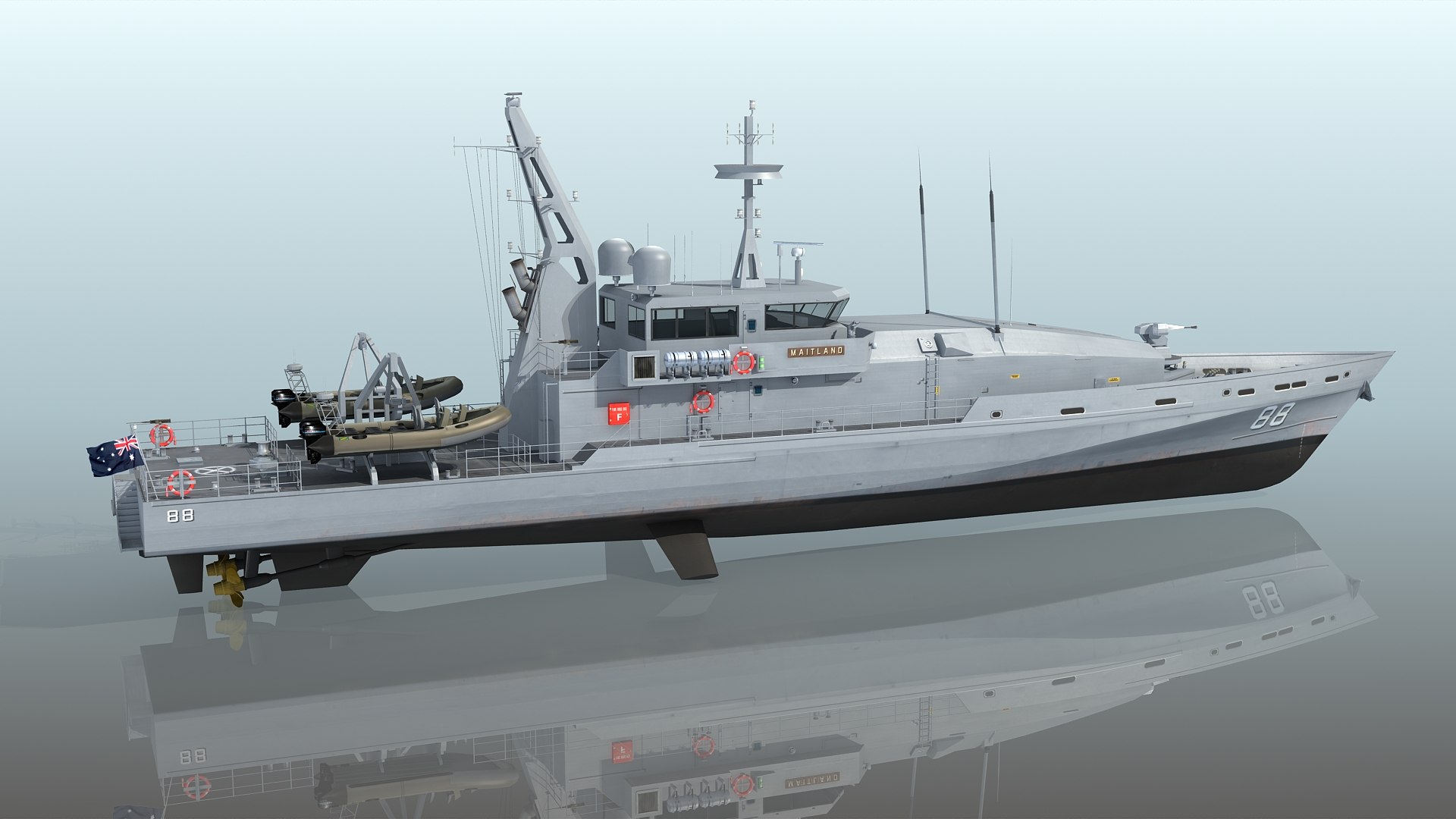 HMAS Maitland P88 Royal Australian Navy Patrol Boat 3D Model ...