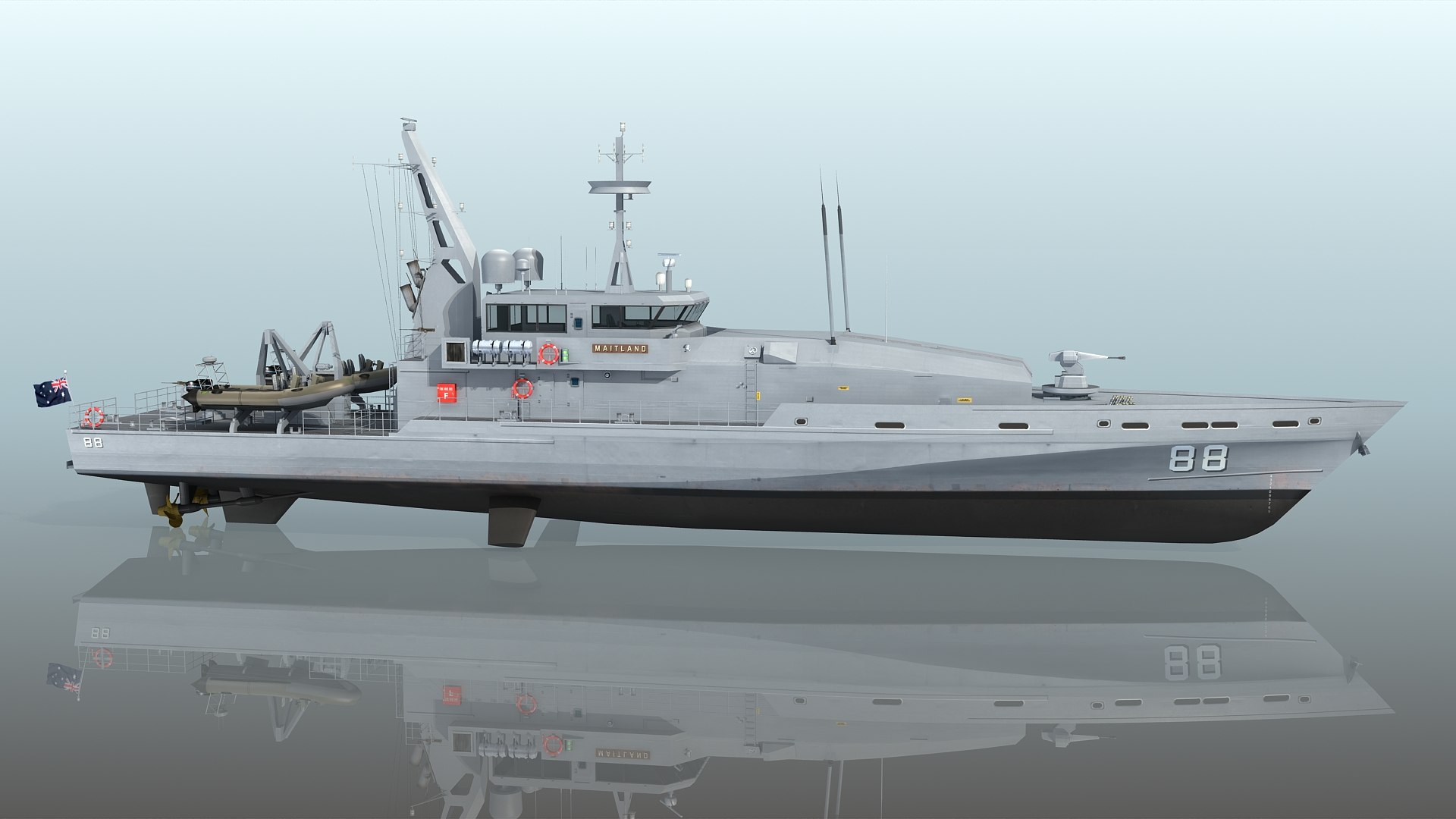 HMAS Maitland P88 Royal Australian Navy Patrol Boat 3D Model ...