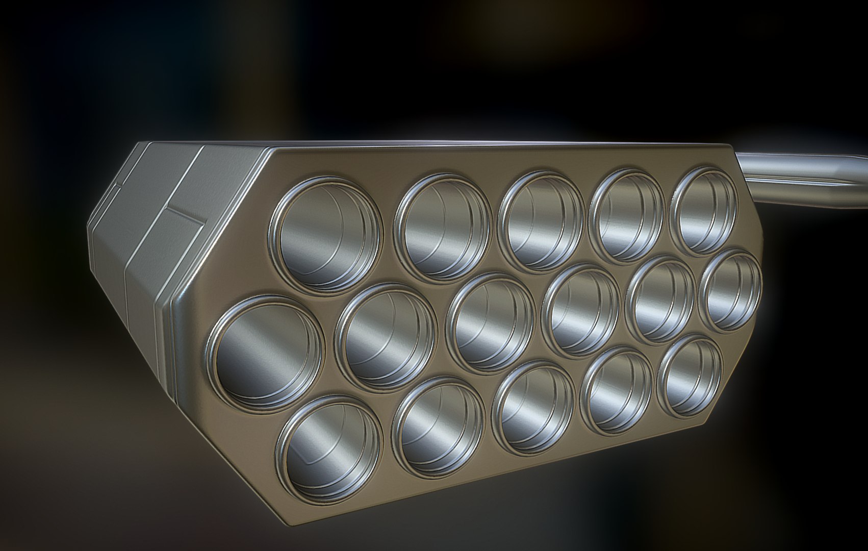 3d rocket battery model