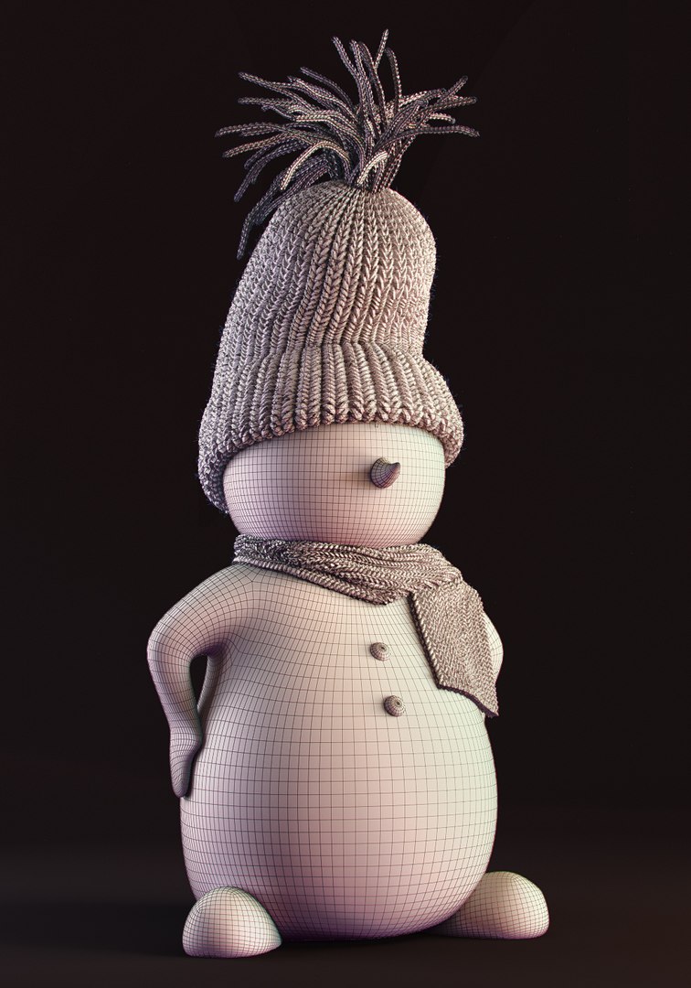 3d model snowman