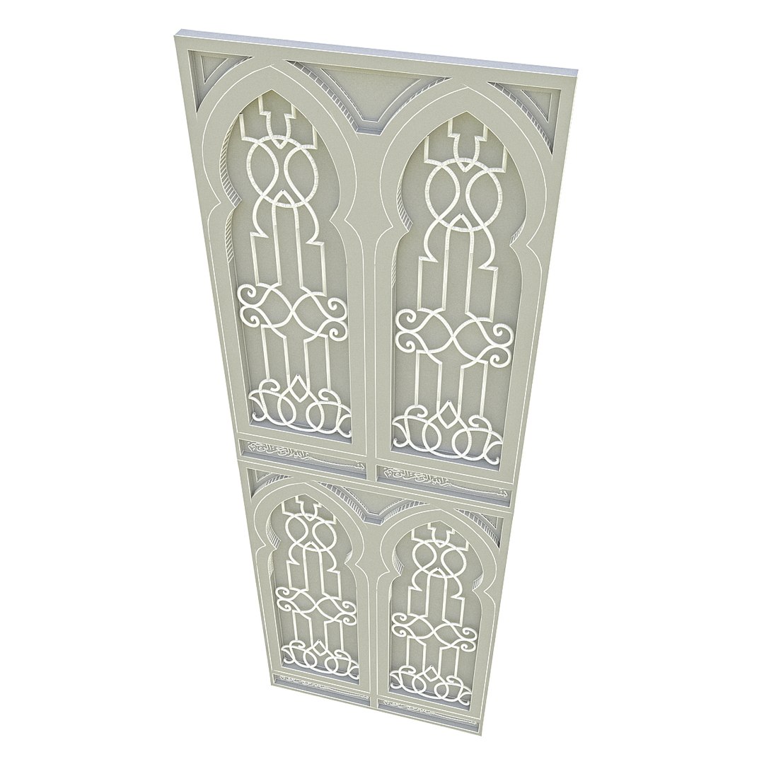 3D Mosque Window Model - TurboSquid 1454238