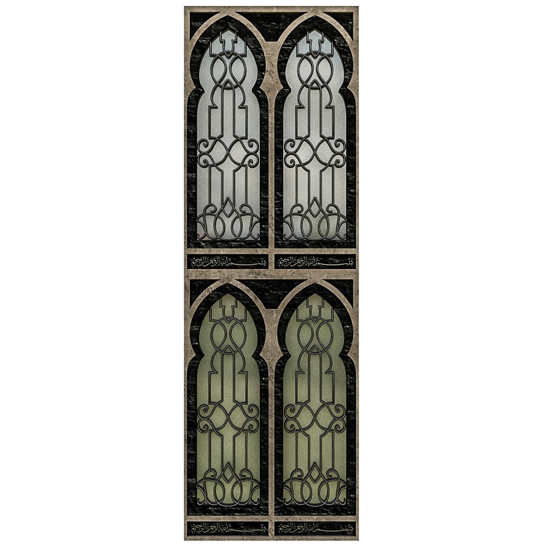 3D Mosque Window Model - TurboSquid 1454238