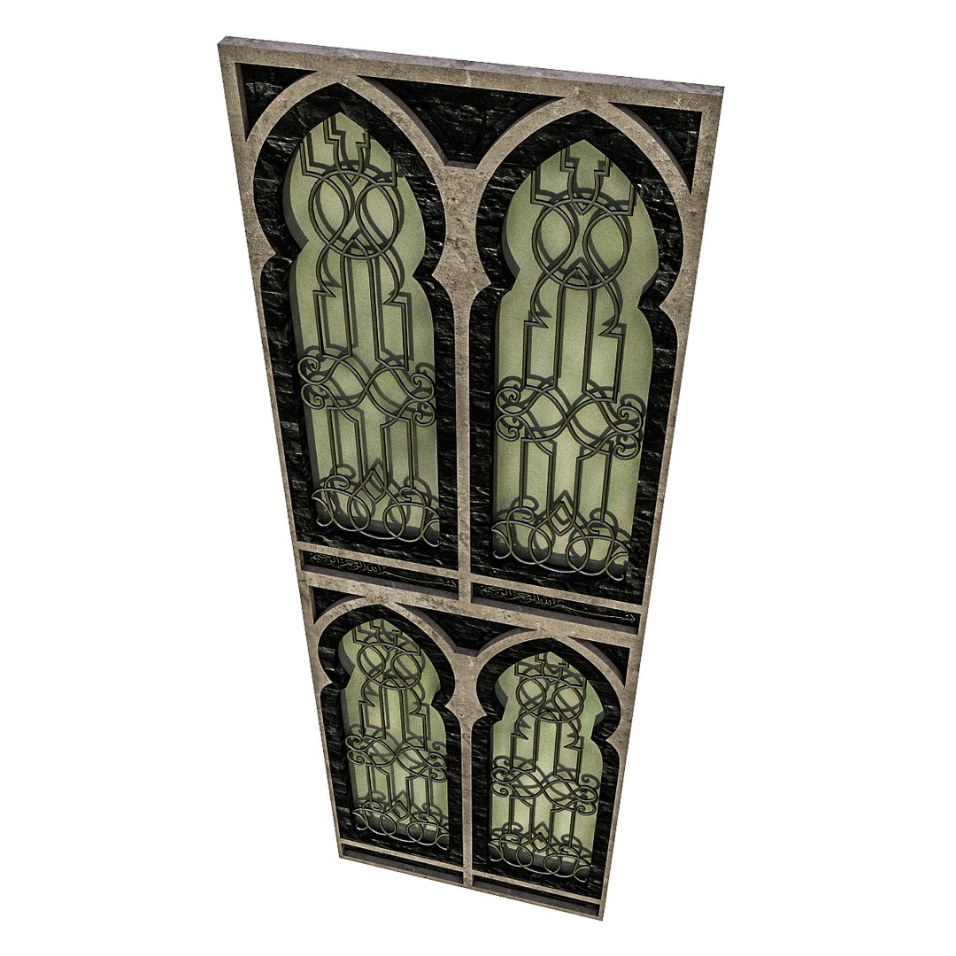 3D Mosque Window Model - TurboSquid 1454238