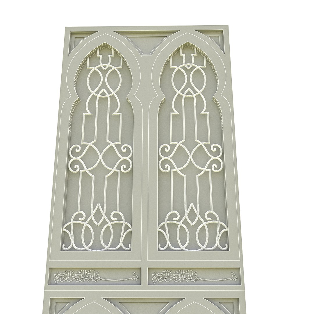 3D Mosque Window Model - TurboSquid 1454238
