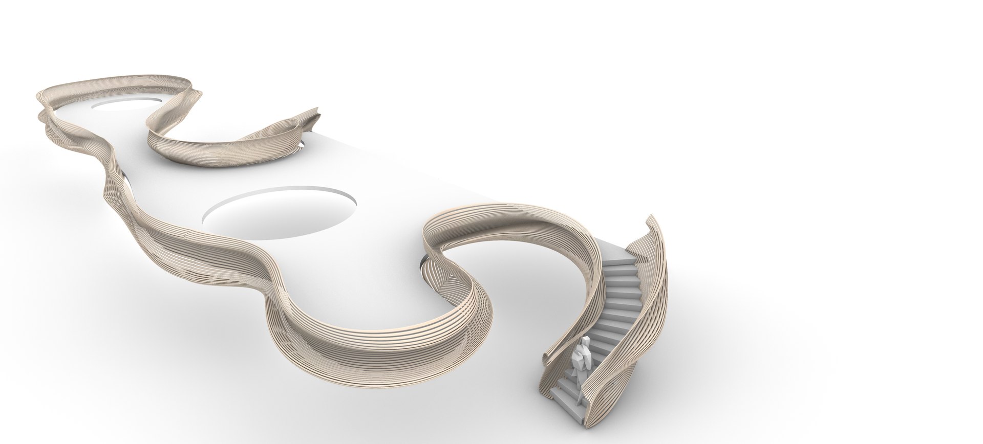 Parametric Stair 3D Model - TurboSquid 1817015