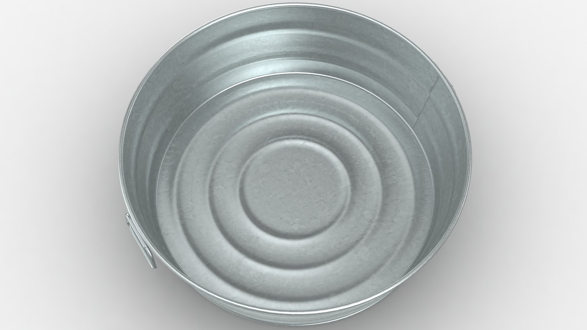 3D Model Realistic Galvanized Metal Tub - TurboSquid 1626407