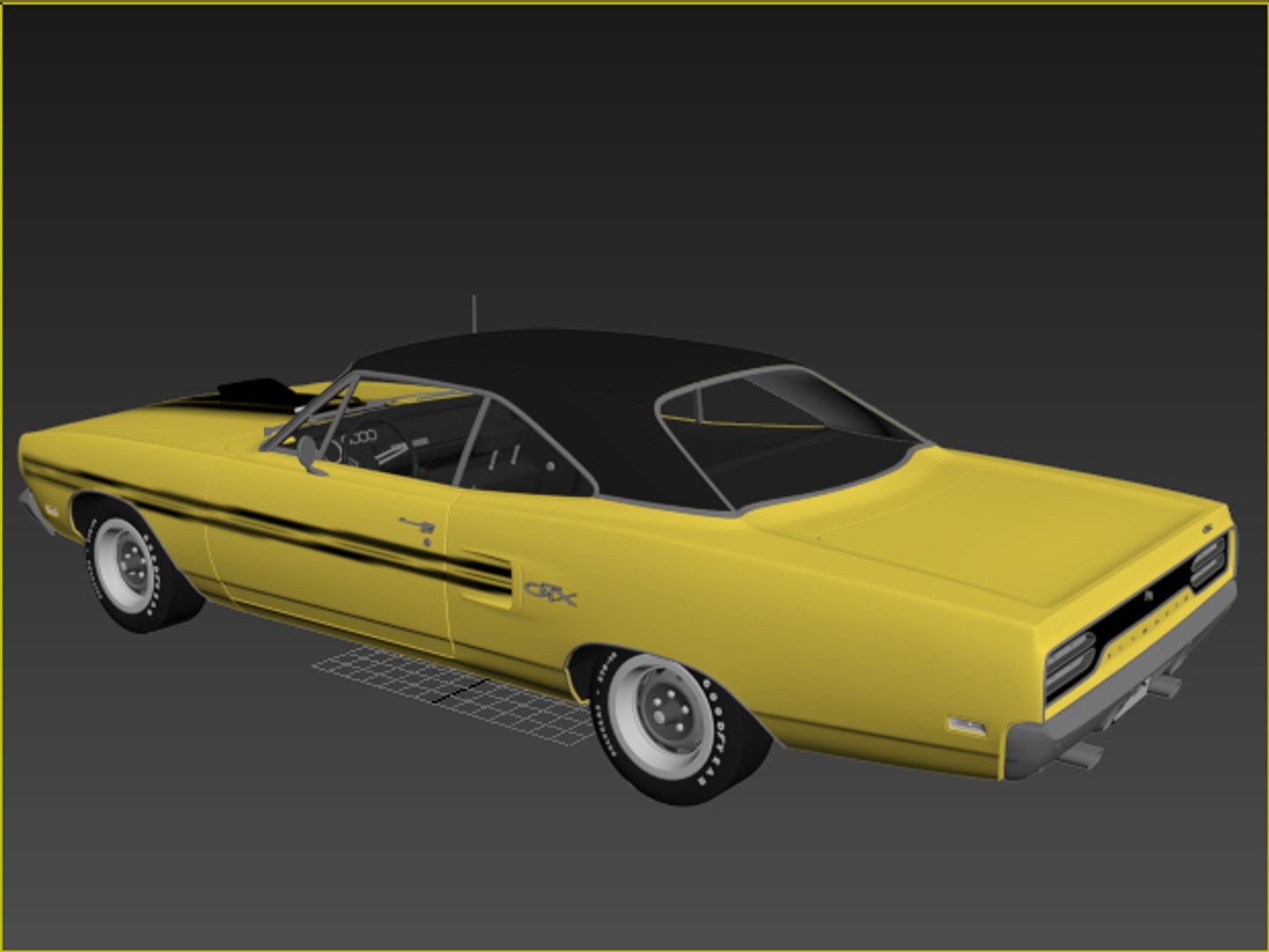 1970 Plymouth GTX Model - TurboSquid 1777631