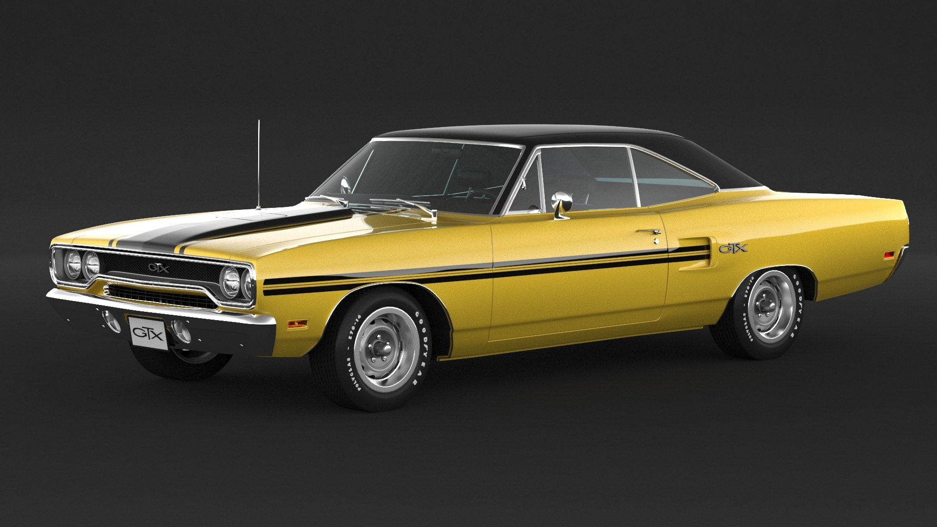 1970 Plymouth GTX Model - TurboSquid 1777631