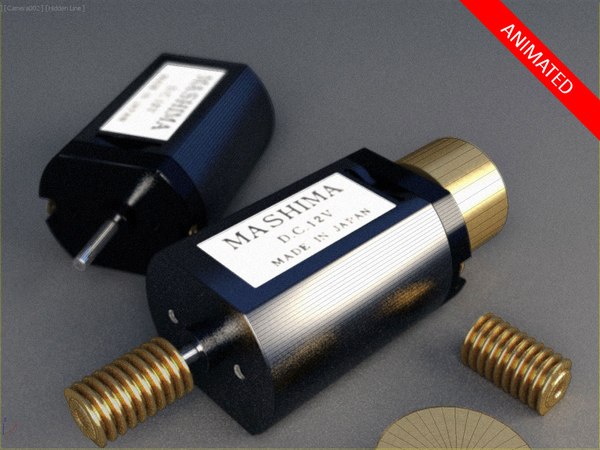 modelo 3d Motor eléctrico animado con reductor. - TurboSquid 1171764