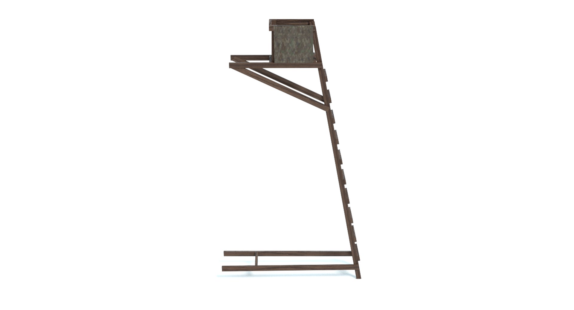 Wooden Deer Stand 3d Model