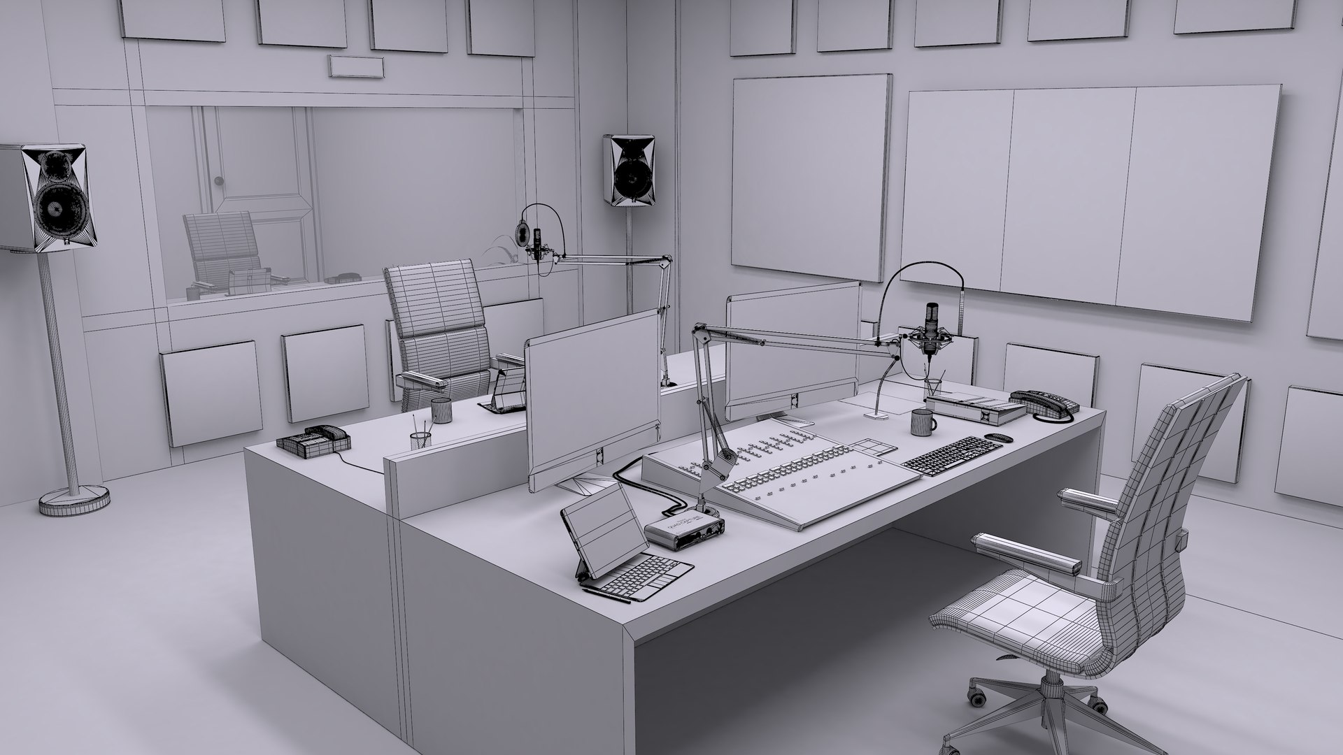 3D Radio Station - TurboSquid 1823951