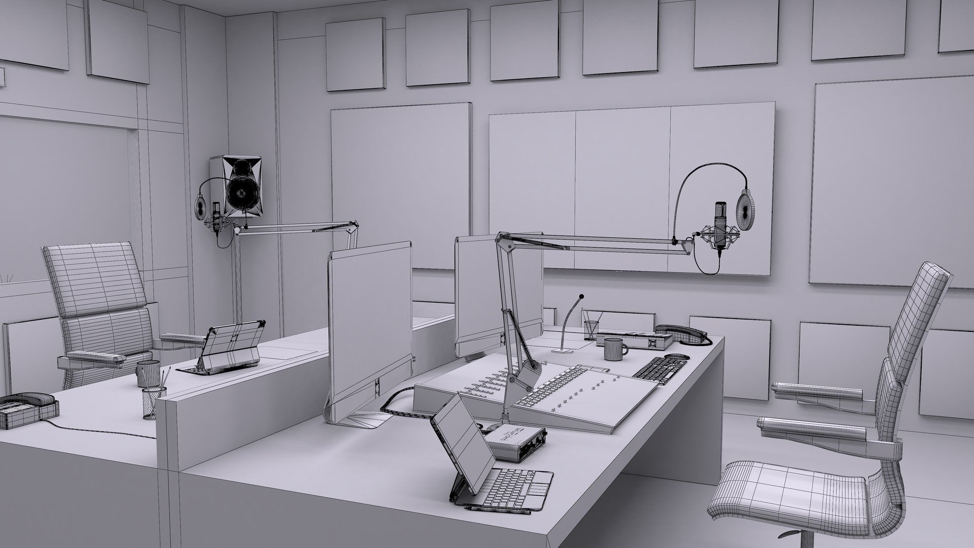 3D Radio Station - TurboSquid 1823951