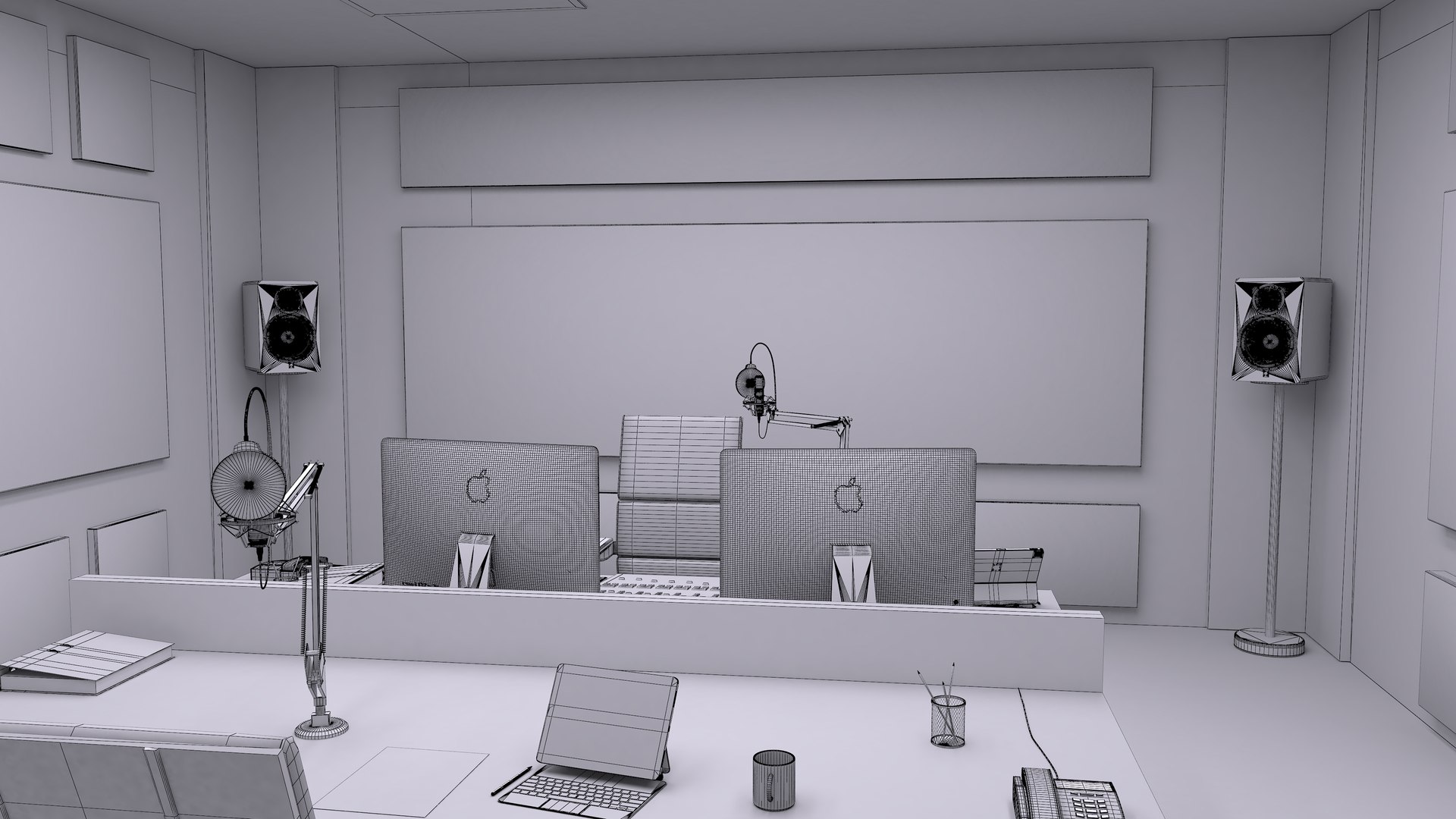 3D Radio Station - TurboSquid 1823951