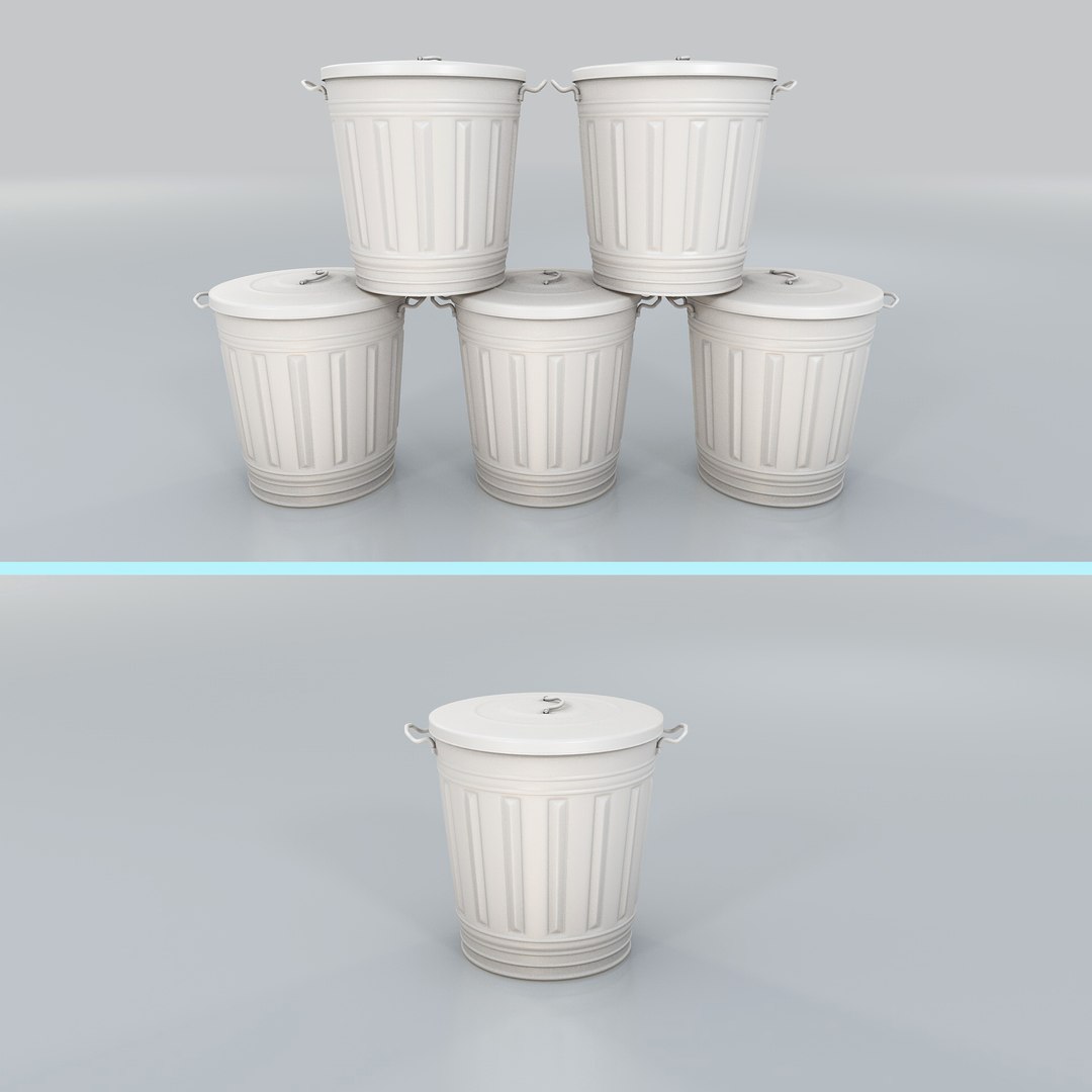 Trash Can 3D Model - TurboSquid 2310399