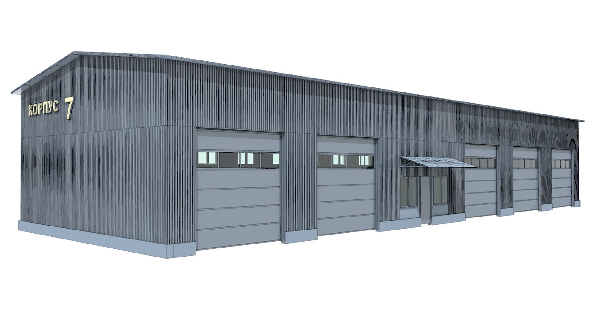 Garage Building Model - TurboSquid 1291285