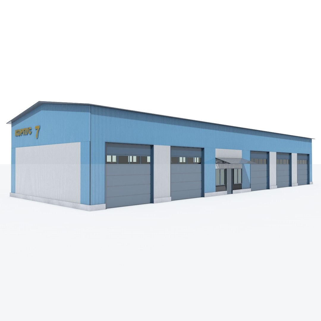 Garage Building Model - TurboSquid 1291285