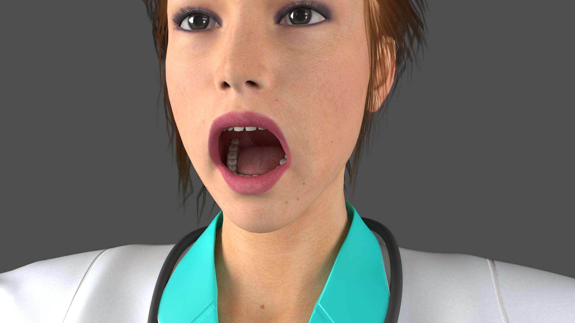 3D Female Doctor Girl Model - TurboSquid 1580977