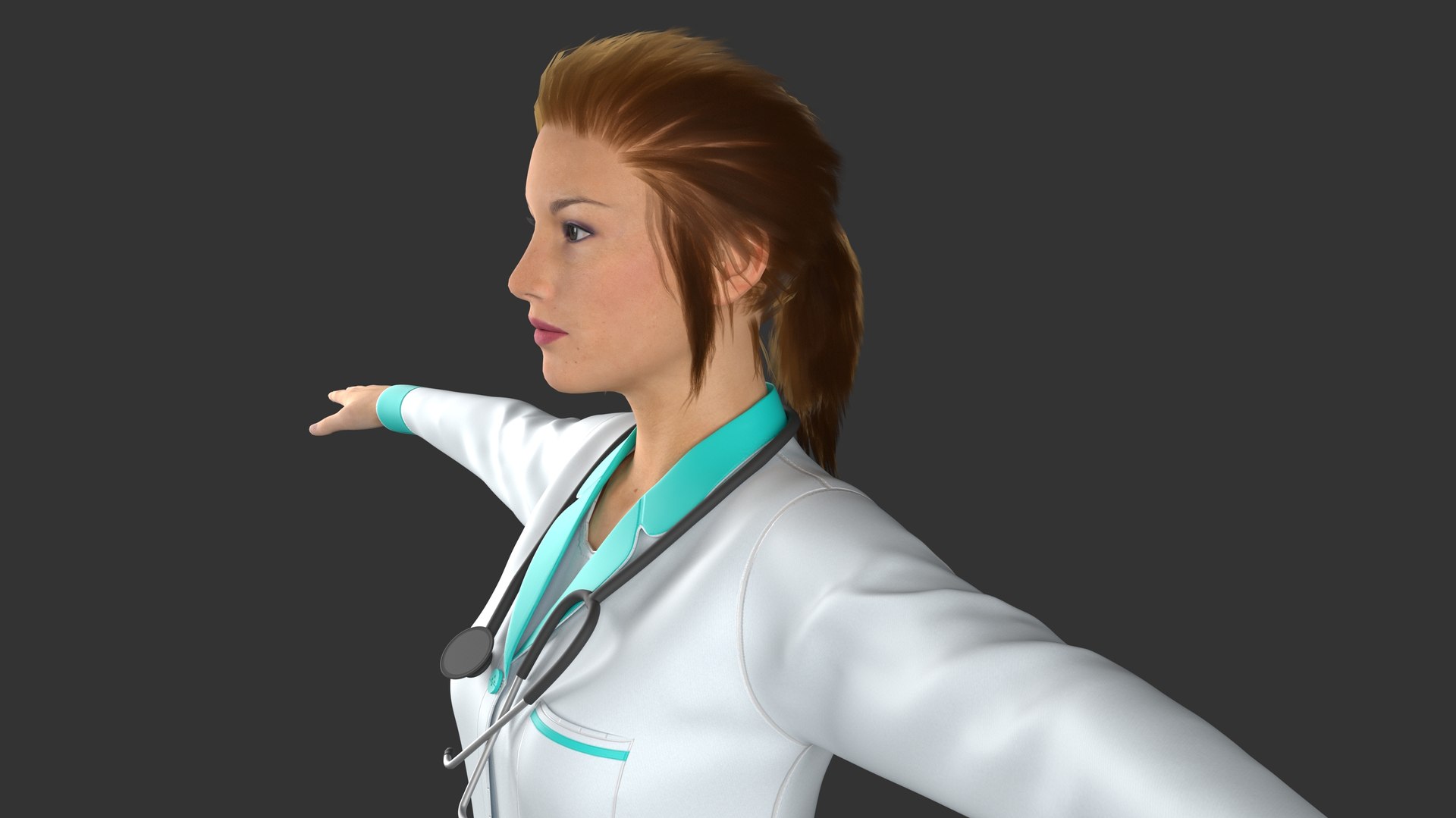 3D female doctor girl model - TurboSquid 1580977