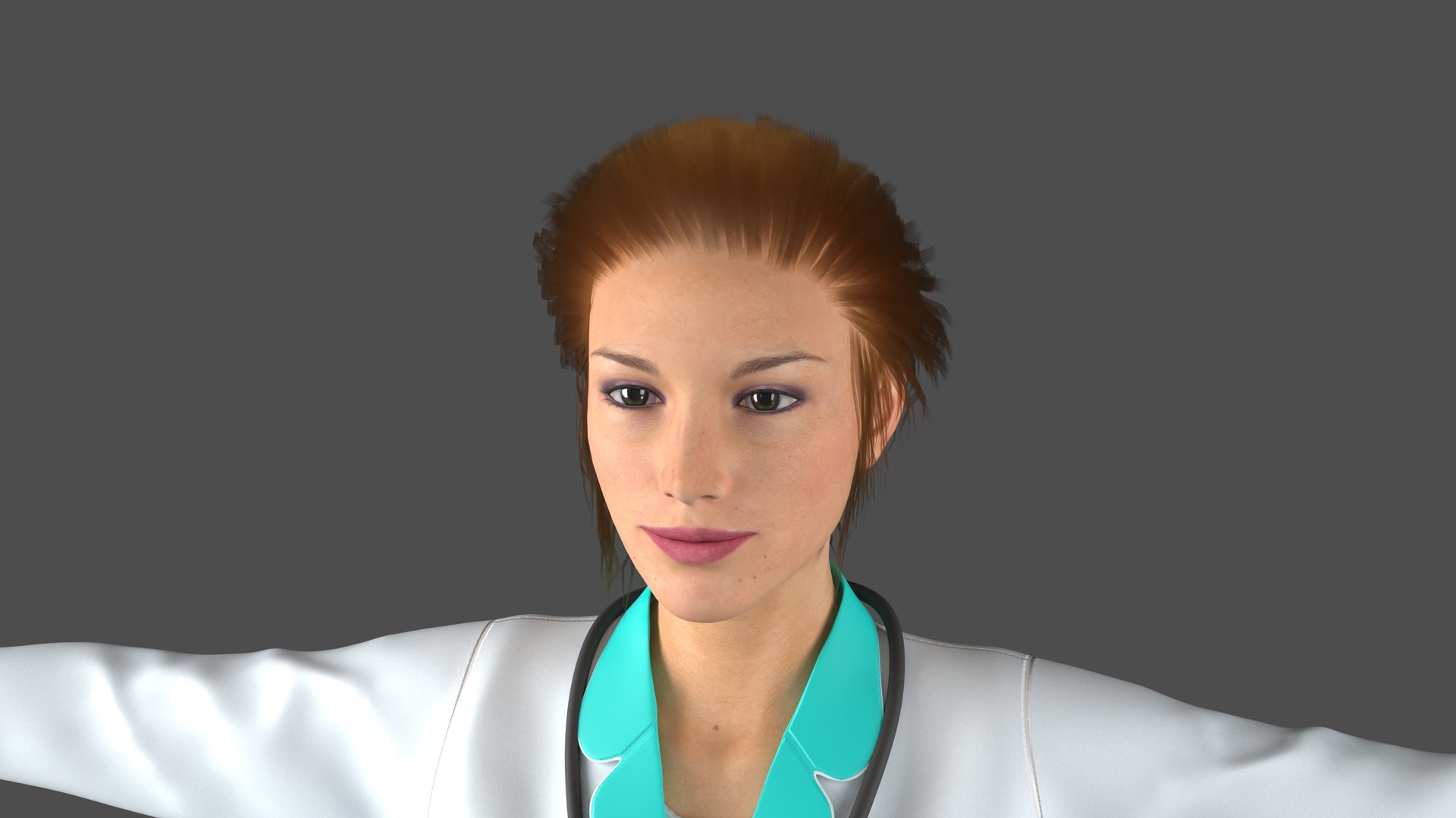 3D female doctor girl model - TurboSquid 1580977