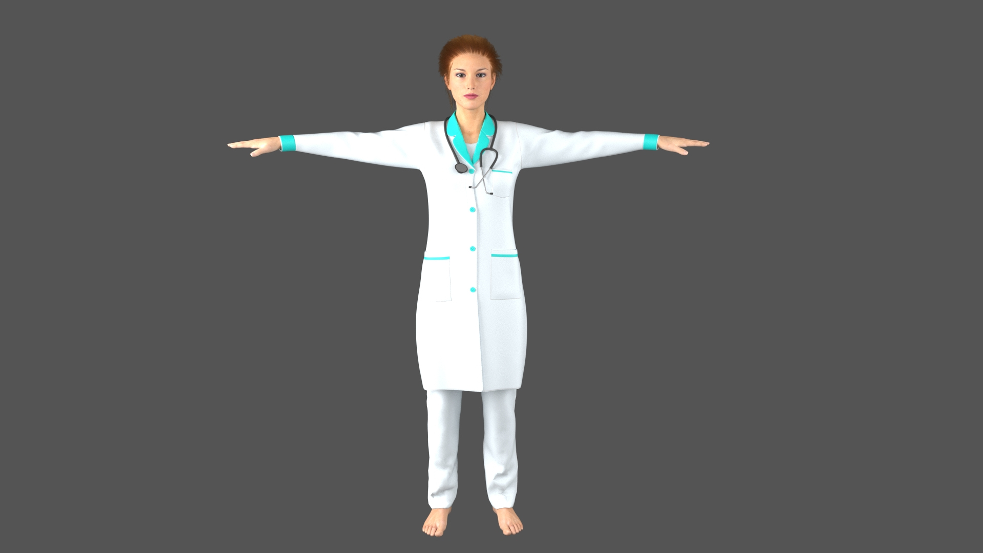 3D female doctor girl model - TurboSquid 1580977