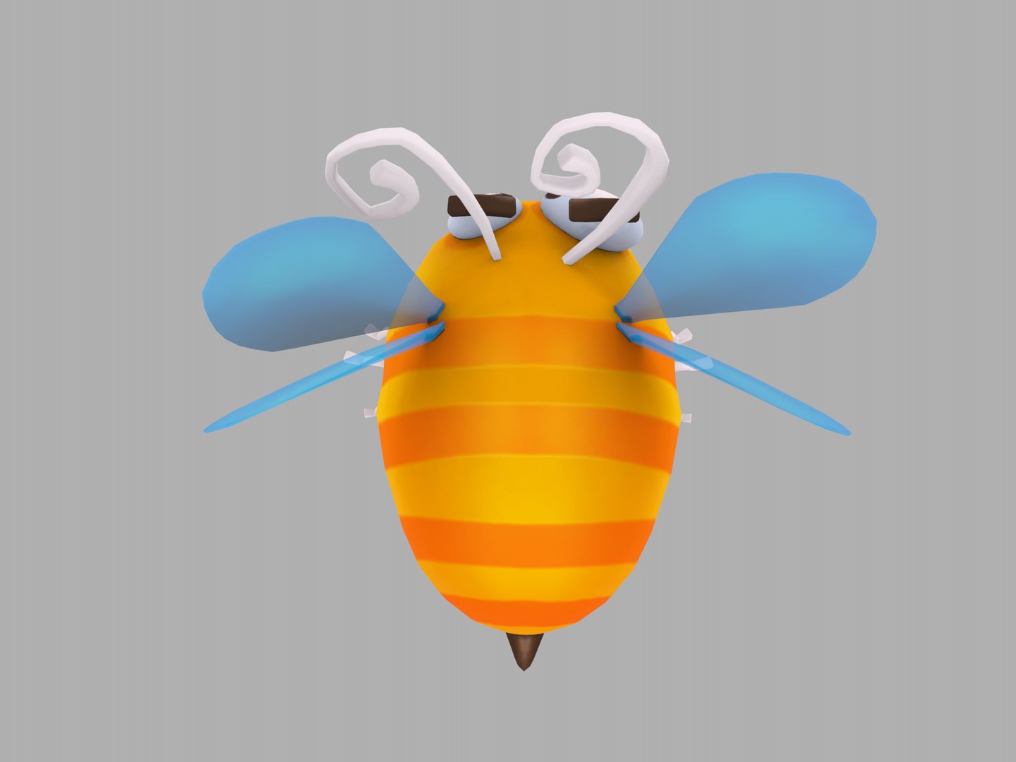3D Bee Crazy - TurboSquid 1297202