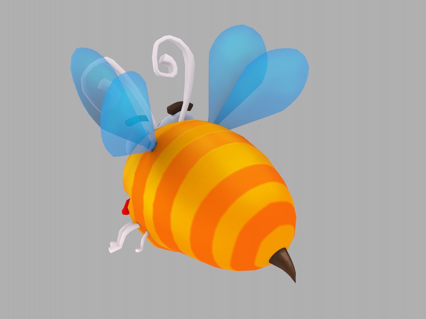 3D Bee Crazy - TurboSquid 1297202