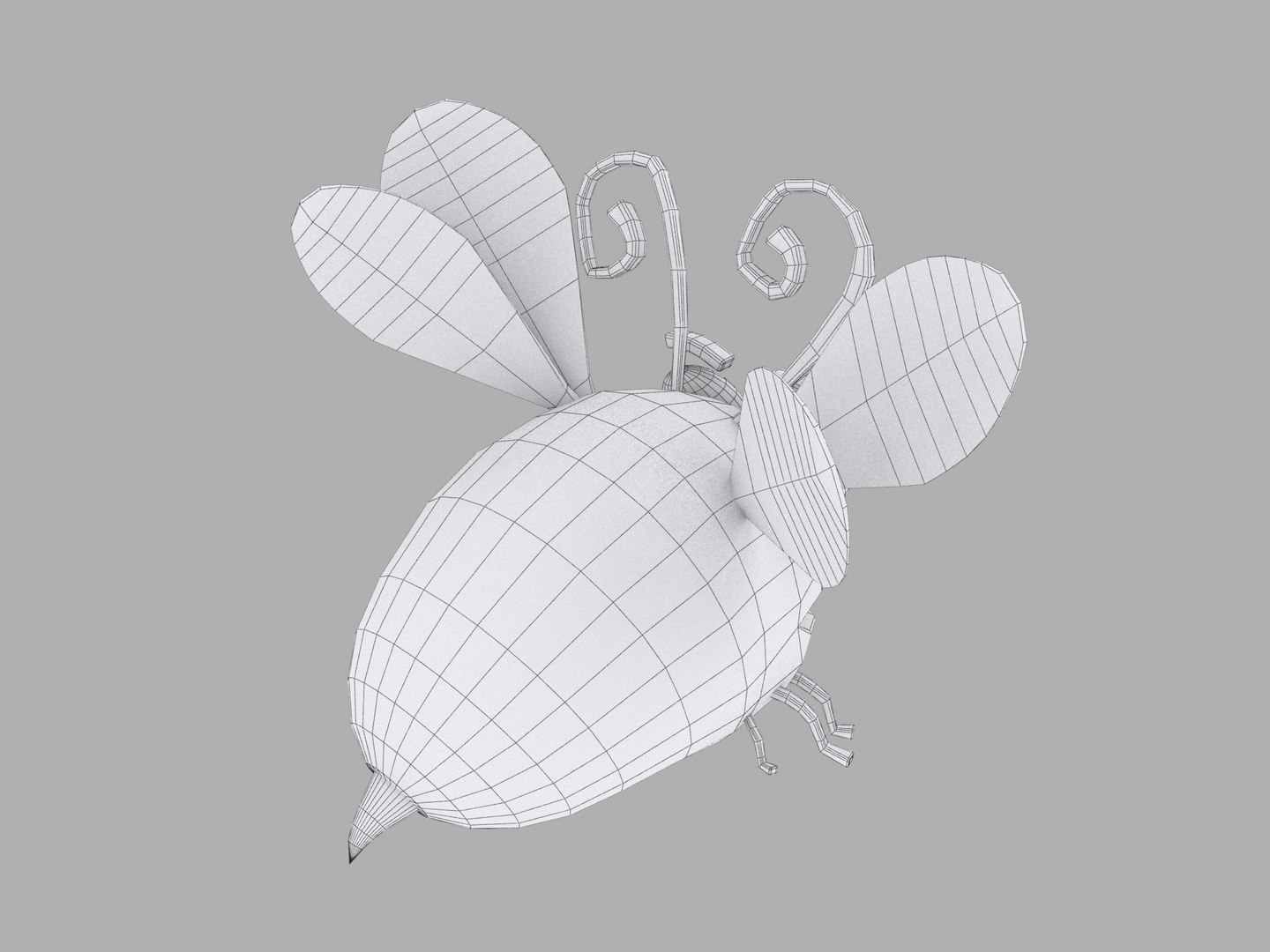 3D Bee Crazy - TurboSquid 1297202