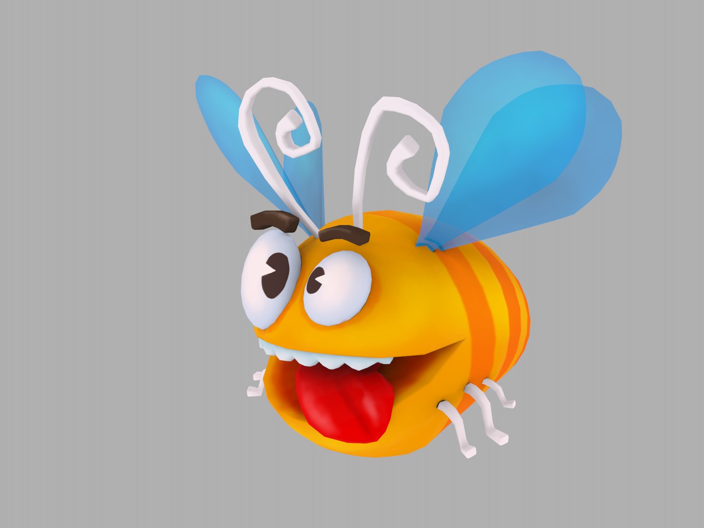 3D Bee Crazy - TurboSquid 1297202