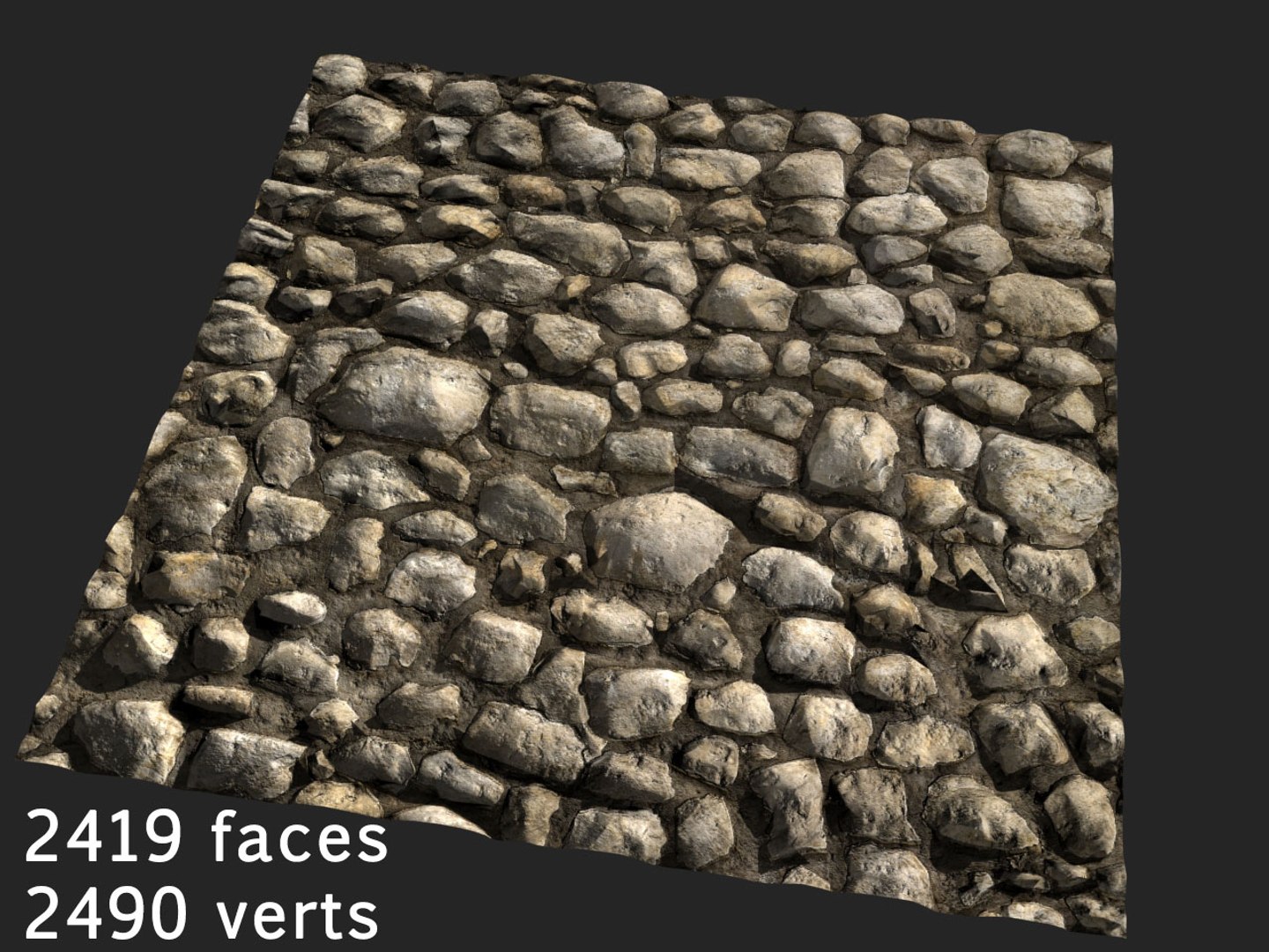 3d model tileable stone