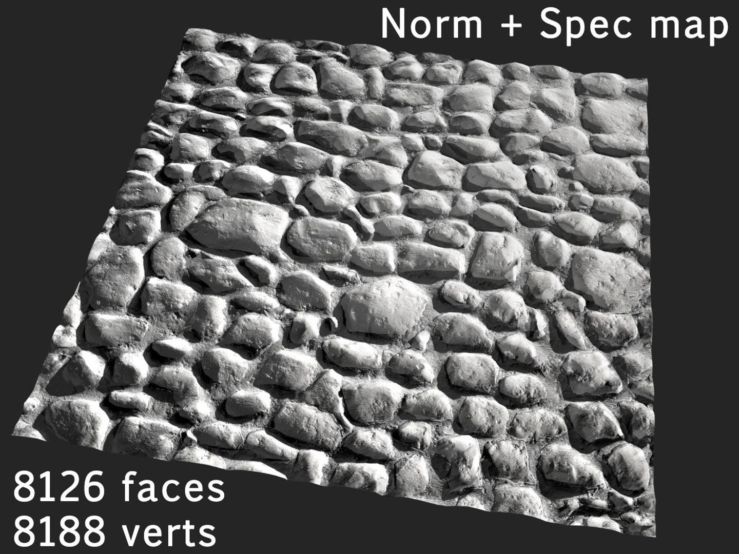 3d model tileable stone