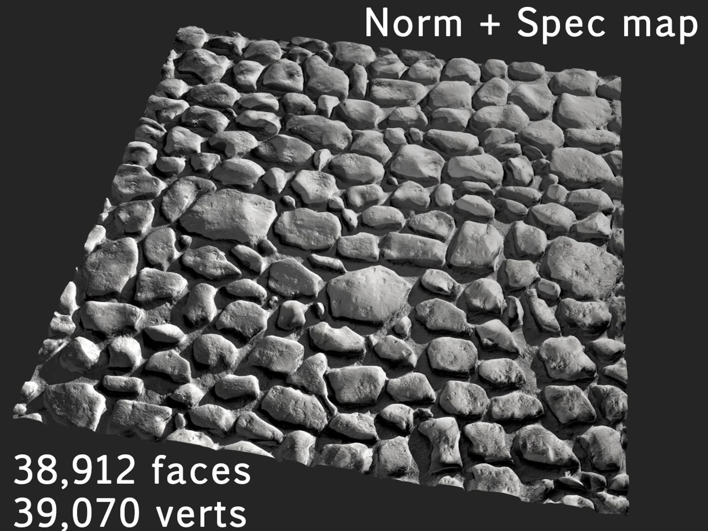 3d model tileable stone